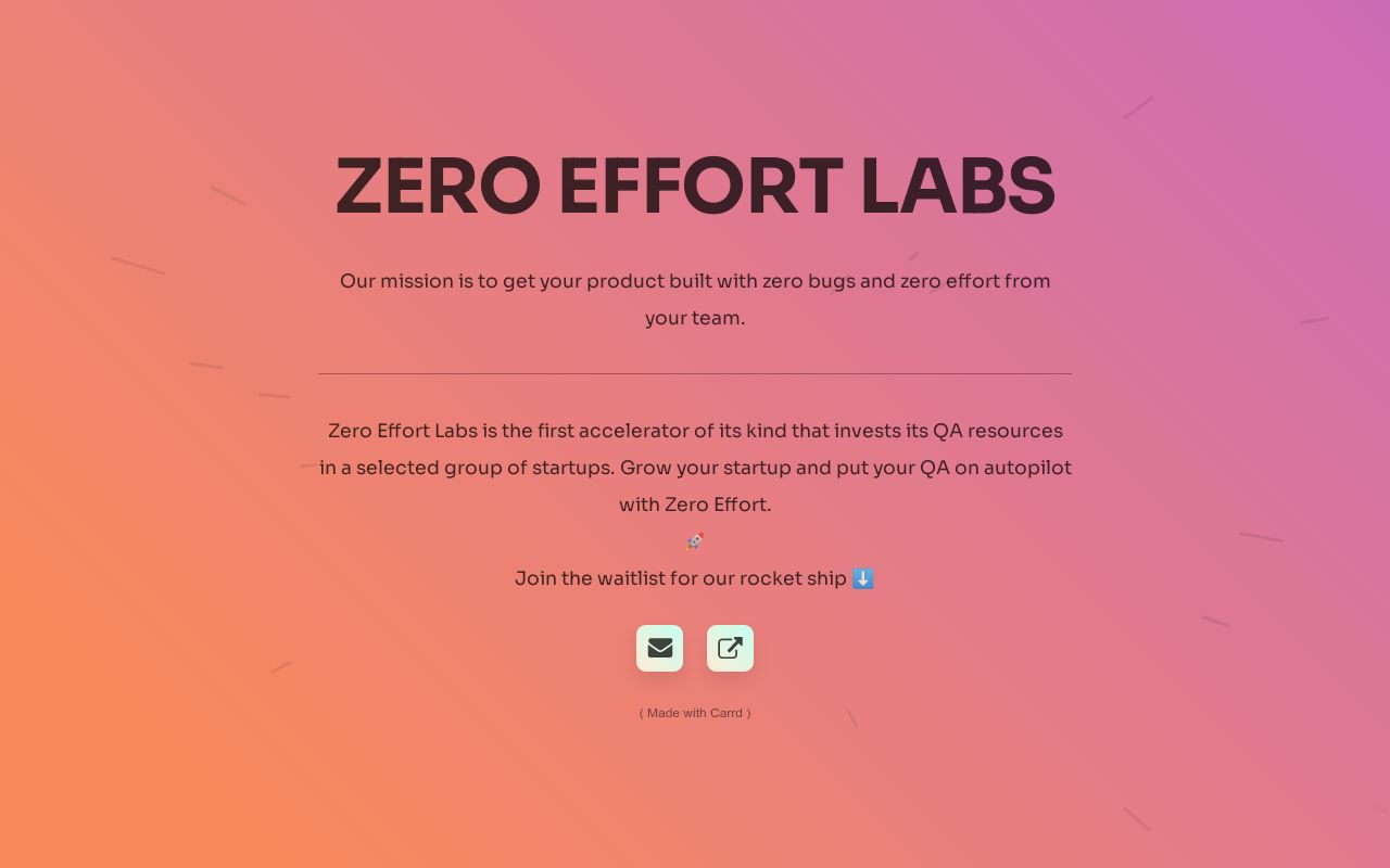 Zero Effort Labs Powered by JDAQA